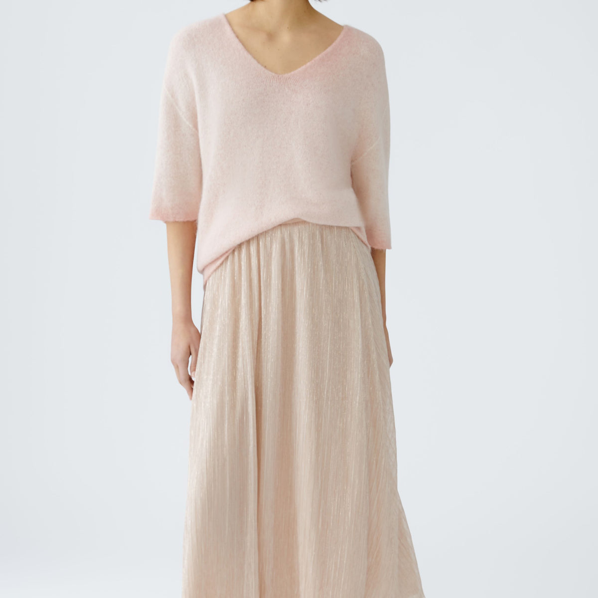 Oui Rose Cooper Shimmery Chiffon Maxi Skirt | Elegant Evening Skirts ...